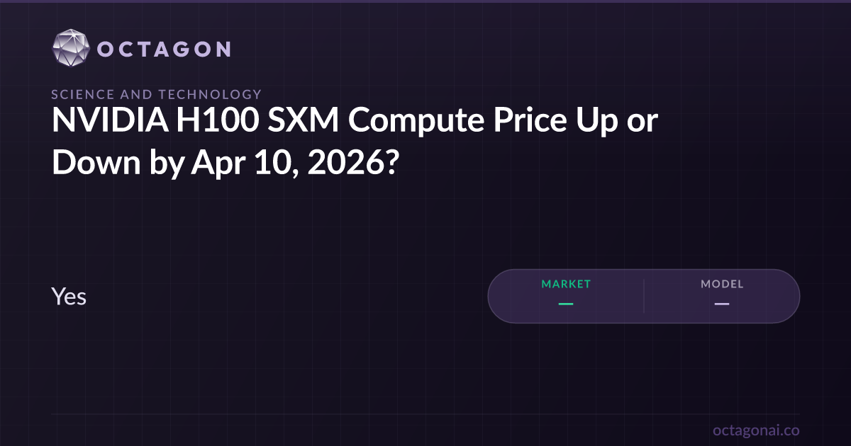 NVIDIA H100 SXM Compute Price Up or Down by Apr 10, 202 | Octagon AI